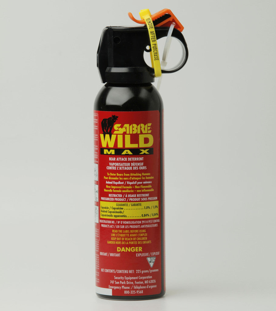 SABRE Frontiersman Xtra Bear Spray 225-Gram Bear Spray With Glow-in-th ...
